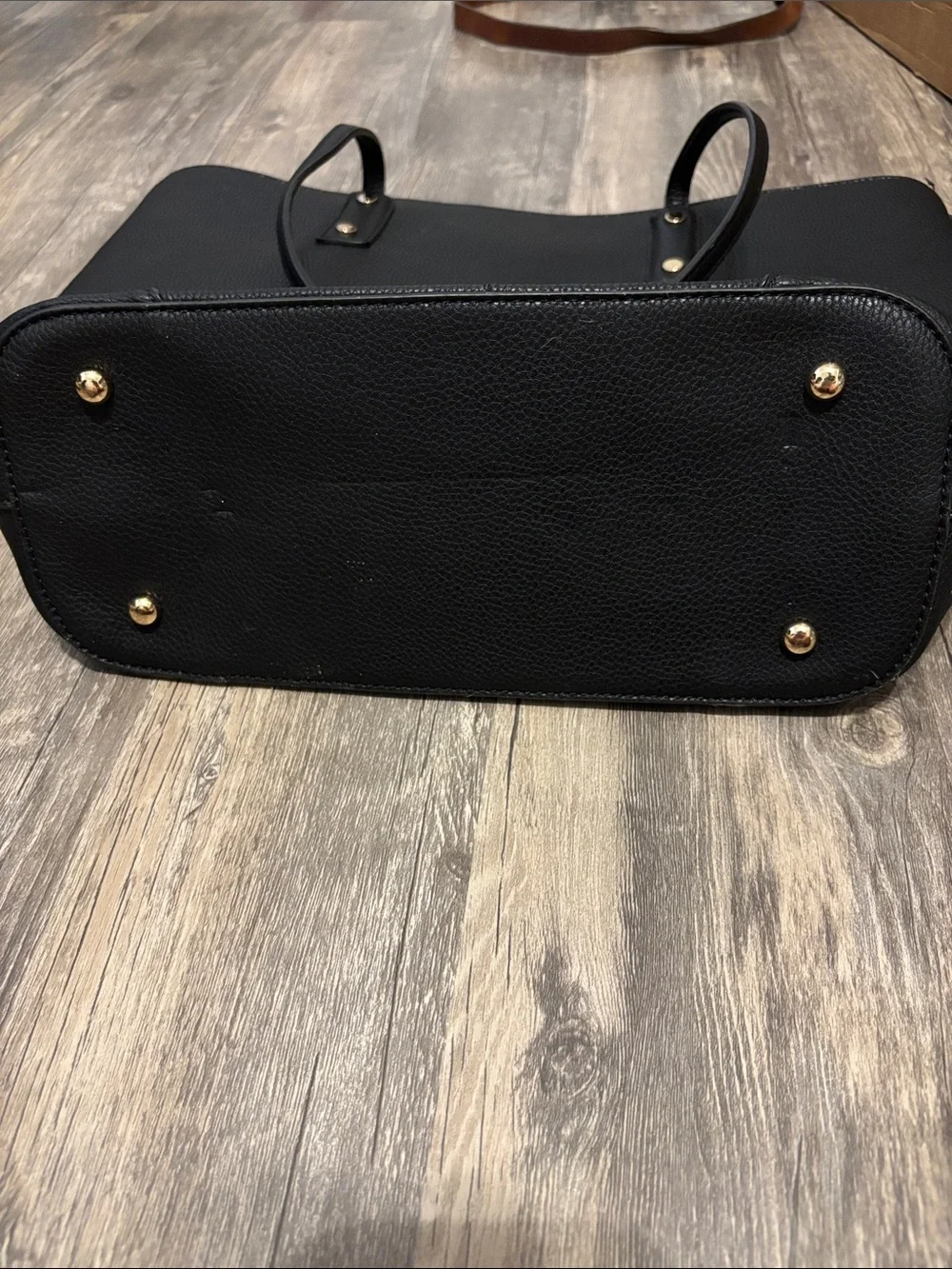 Sondra Roberts | Bags | Sondra Roberts Black Pebbled Tote With Goldtone ...